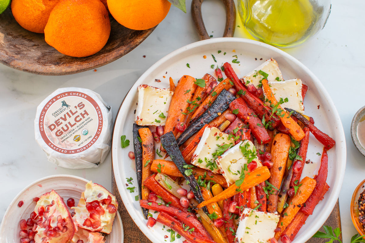 Hot Honey Roasted Carrots with Devils Gulch – Cowgirl Creamery